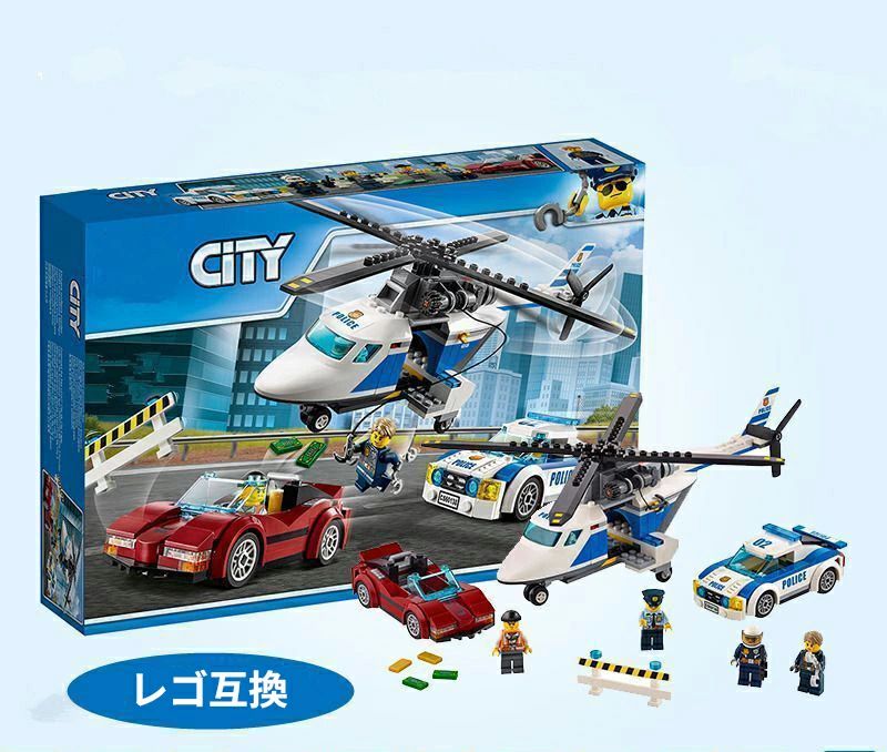 商品名レゴ LEGO互換 レゴ互換 シティ ポリスヘリコプターとポリスカー 高速チェイス ブロック カラーサイズ【素材】おすすめポイントまた、レゴブロックの商標は1988 年に切れており、法的に問題がある商品ではありません。各国でレゴ社との...