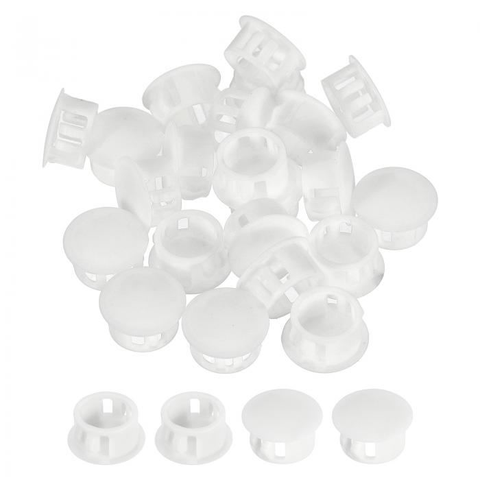 商品詳細 特徴 【属性1】サイズ - 黒カラーのホールプラグ100個入り。内径5/8インチ(16mm)、外径0.77インチ(19.5mm)、高さ0.39インチ(10mm)、設置時高さ0.33インチ(8.5mm)【属性2】材質 - バックル式...