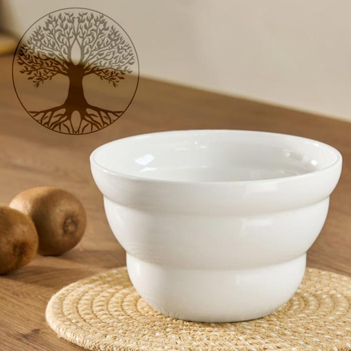 ツリー・オブ・ライフのシンボル入り ボウル黄金比の曲線美を持つボウル。シリアル、スープ、丼もの、果物やデザートなど幅広い用途で活躍します。 底面には「生命の木（ツリー・オブ・ライフ）」のモチーフが入り、使うたびに気持ちを和ませます。 サイズ...