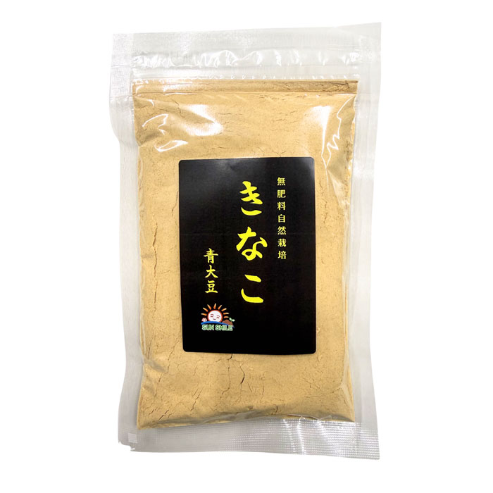 流通量が少ない希少品種の青大豆を使用。 大粒で甘みが強く、高タンパク・低脂肪が特長です。 淡い緑色と上品な風味は、和菓子やきな粉料理などにぴったりです。・あべかわ餅、くず餅、わらび餅、おはぎ、お団子にかけてお召し上がりください。 ・きな粉ド...
