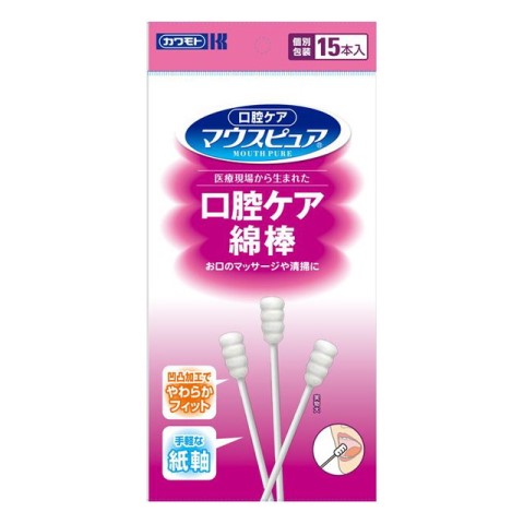 概要・用途・お口の中のマッサージに。・嚥下障害の改善トレーニング（アイスマッサージ等）に。・お口の中の清掃、清拭に。特長・綿体がやわらかく、紙軸が丈夫なのでマッサージや清拭などに最適です。・凹凸加工の綿体なので細かい汚れもしっかりキャッチ！...