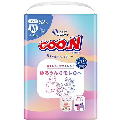 大王製紙 グーン ゆるうんちモレ0へ パンツM 52枚○リニューアル等により、パッケージ画像は予告なく変更されることがあります。お届けの商品と異なる場合がございますのでご了承ください。○●ゆるうんちモレ0へ！ （1）ぽこぽこでうんちキャッチ...
