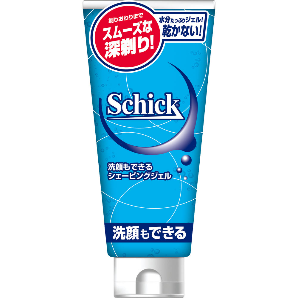 シック・ジャパン　洗顔もできるシェービングジェル 180g○リニューアル等により、パッケージ画像は予告なく変更されることがあります。お届けの商品と異なる場合がございますのでご了承ください。○水分たっぷりジェル！乾かない！スムーズな深剃り持続...