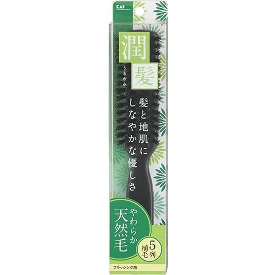 貝印 KQ1537 天然毛ブラッシングブラシ(潤髪) L○リニューアル等により、パッケージ画像は予告なく変更されることがあります。お届けの商品と異なる場合がございますのでご了承ください。○髪と地肌にしなやかな優しさを。地肌にやさしい天然毛を...