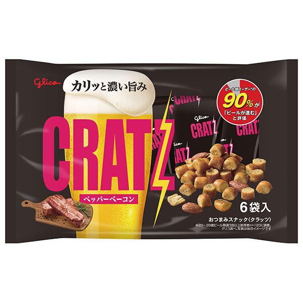 江崎グリコ クラッツ ペッパーベーコン 96g○リニューアル等により、パッケージ画像は予告なく変更されることがあります。お届けの商品と異なる場合がございますのでご了承ください。○●ベーコン風味が豊かで、旨みが濃厚なおつまみスナック。発酵した...