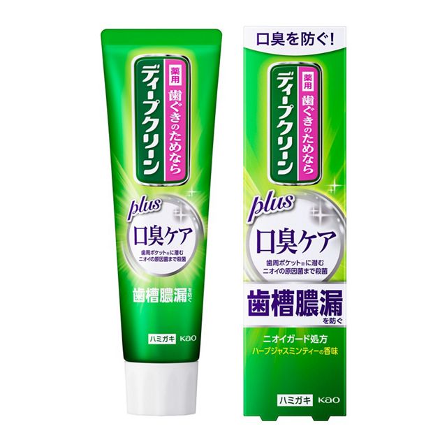 ディープクリーン　薬用ハミガキ　口臭ケア　100g○リニューアル等により、パッケージ画像は予告なく変更されることがあります。お届けの商品と異なる場合がございますのでご了承ください。○歯周ポケットに潜むニオイの原因菌まで殺菌し、口臭を防ぐ。さ...