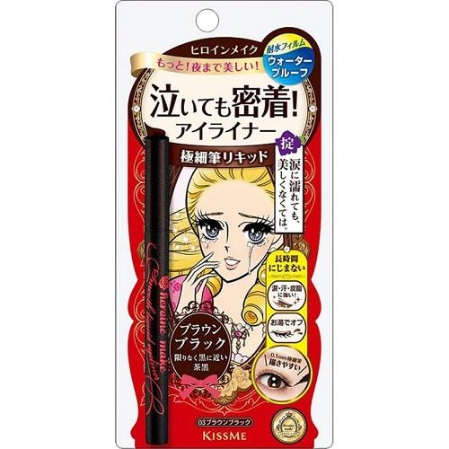 ヒロインメイク　スムースリキッドアイライナースーパーキープ03○リニューアル等により、パッケージ画像は予告なく変更されることがあります。お届けの商品と異なる場合がございますのでご了承ください。○耐水性の高い処方で、涙・汗・皮脂に強く、美しい...