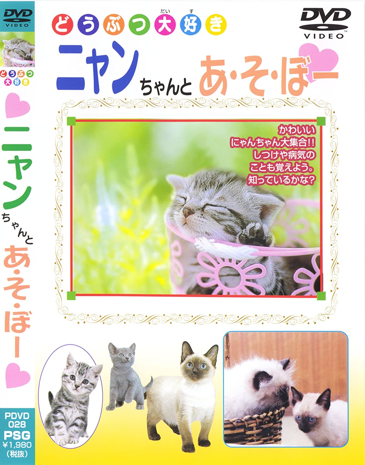 メール便：可規格番号：pdvd-028wJANコード：4937629014964キャスト： 監督： 字幕： 音声： 【商品説明】かわいいニャンちゃんが大集合! ニャンちゃん大集合1性格と抱き方 ニャンちゃん大集合2ニャンちゃんの病気 ニャン...