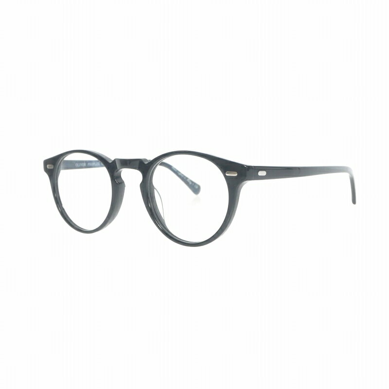 【中古】オリバーピープルズ OLIVER PEOPLES Gregory Peck メガネフレーム 眼鏡 アイウェア 47□23 150 ブラック 黒 OV5186 1005 メンズ レディース 【ベクトル 古着】 260721ブランドオリ...