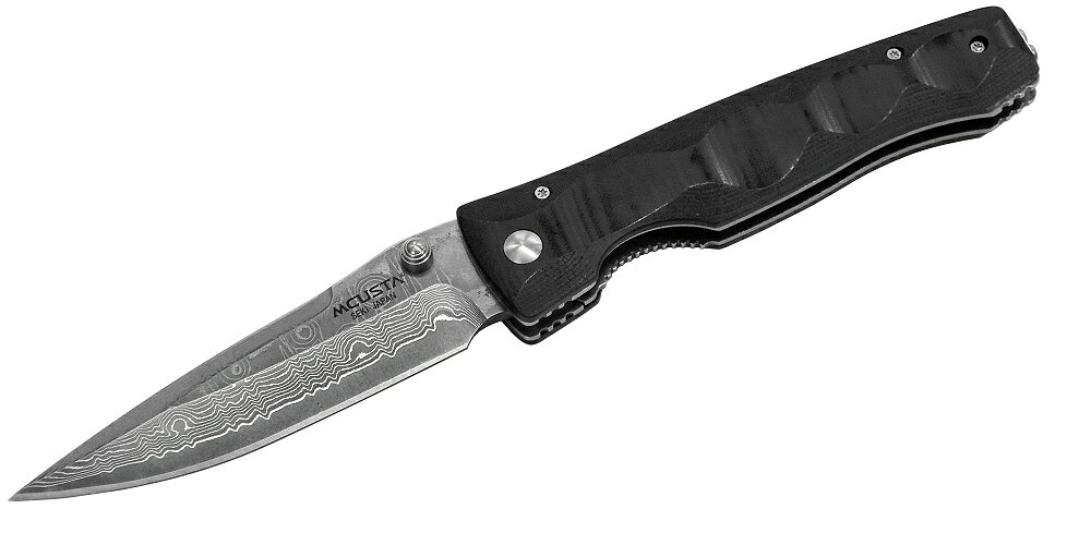全長(closed) 約11.5cm ブレード長 約9cm 刃渡り 約8.5cm　 刃巾 　 峰厚 　 重量 　 刃材 ダマスカス 柄材 BBマルカイタ 包装 1ケ箱入り 生産国 日本 備考欄 　