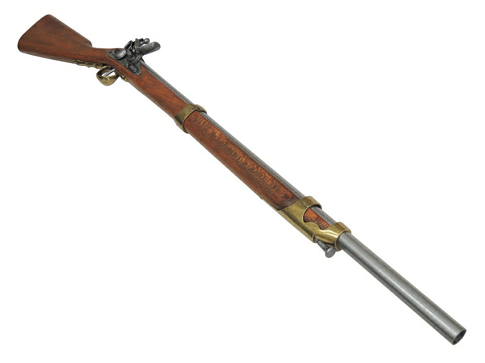 1806年 全長 約113cm 重量 約1.85Kg 材質 亜鉛合金ダイキャスト・ウッド 包装 カートン箱入り 生産国 スペイン グレード評価 ☆1806年 金属と木材で作られたナポレオン時代のフリントロックカービン銃の複製 19世紀初頭の...