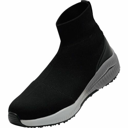 特長:●マンダムニットSOCのブーツタイプです。●伸縮性のあるニットと、クッション性に優れた高反発EVAミッドソールが快適な履き心地を提供します。 仕様:●寸法(cm)：24.5●色：ブラック●足幅サイズ：EEE●規格：JSAA 認定合格品...