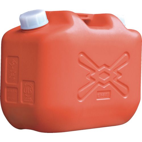 特長:●JIS缶です。 用途:●灯油専用タンク 仕様:●容量(L)：11●色：レッド●幅(mm)：323●奥行(mm)：176●高さ(mm)：260●口径(mm)：50●実用量(L)：11 仕様2:●JIS規格品 材質／仕上:●ポリエチレン...