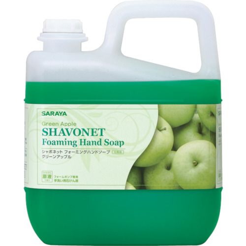 特長:●上質なアップルの香りがするハンドソープです。 用途:●手指の洗浄。 仕様:●幅(mm)：230●奥行(mm)：284●高さ(mm)：120●容量(kg)：5 仕様2:●原液使用 材質／仕上:●成分:水、カリ石けん素地、EDTA-4N...