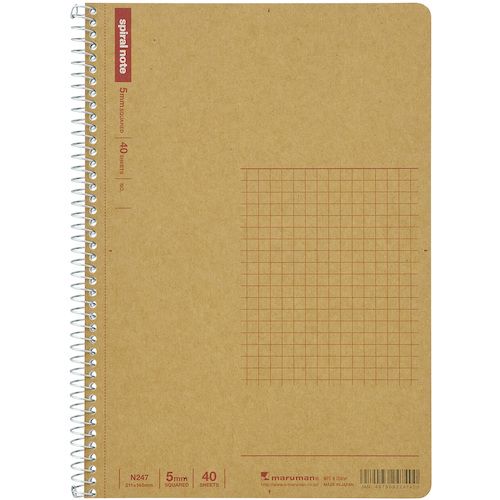 特長:●心地よい書き味が定評のマルマン国産筆記用紙です。 仕様2:●A5サイズ方眼罫40枚特長:●心地よい書き味が定評のマルマン国産筆記用紙です。 仕様2:●A5サイズ方眼罫40枚