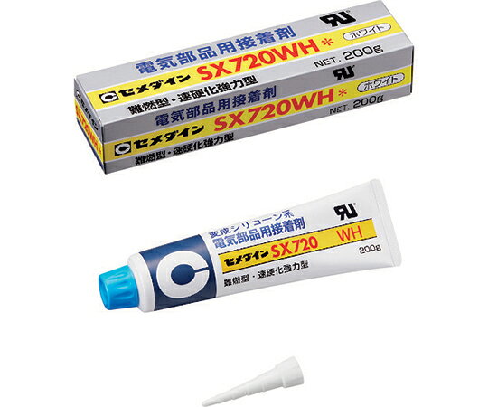 難燃タイプ（UL94V-0認定）の接着剤です。 一液常温湿気硬化型弾性接着剤です。 初期立ち上がりが速く、耐久性に優れます。 シロキサンフリーです。 コンデンサー、コイルなどの回路基盤の固定に。 電源、トランスなどの絶縁シールに。 電子部品...