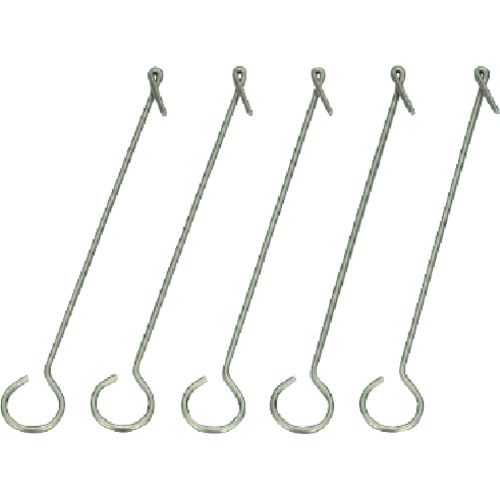 用途:●吊り下げの時に 仕様:●耐荷重：3.5kg●5本1組●摘要：下穴径3.5Φ●寸法(mm)：線径1.2×長さ80 材質／仕上:●ステンレス 注意:●吊り下げ使用の場合、空調吹出口付近には取り付けない様注意願います。用途:●吊り下げの時...