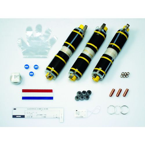 特長:●6600V CVT、EM-CETケーブル用直線接続材料です。●水没、冠水が想定される箇所でもご使用いただけます。●3M［［TM上］］独自のオールインワン構造をコンセプトとした最新の常温収縮型高圧ケーブル接続工法です。●常温収縮工法だ...
