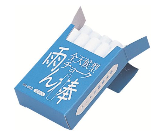 雨による文字のカスレや消えの心配がない、雨に強いチョークです。 チョークホルダーショルダー使用可能です。 工事用黒板の記入に。 色：白 全長（mm）：80 長さ（mm）：80 直径（mm）：12 径×長さ：φ12×80mm 原産国：日本 コ...