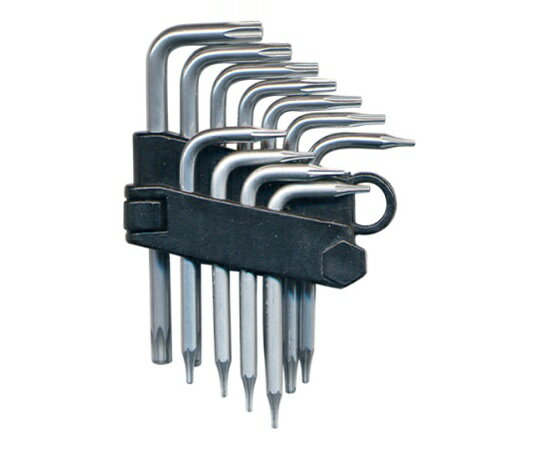 極小T型トルクスネジに適合したL型レンチセットです。 T型トルクスネジの締め付け、緩め作業。 T7以上のサイズの先端は穴付き形状で、いじり止めトルクスネジに対応します。 11本組 トルクスネジ用極小T型トルクスネジに適合したL型レンチセット...