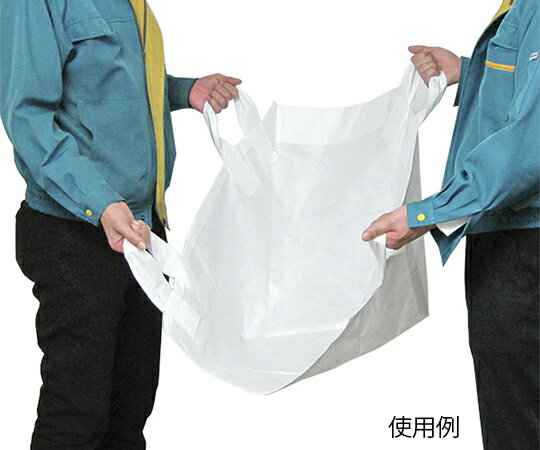 階段や狭い場所で効果を発揮する軽くてコンパクトな簡易担架です。 使用時：約104×97cm 収納時：約33×30×厚み1.5cm 材質：ポリプロピレン(スパンボンド不織布)階段や狭い場所で効果を発揮する軽くてコンパクトな簡易担架です。 使用...