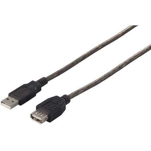 特長:●離れたパソコンとプリンター・HDDをつなぐ、USB2.0延長ケーブルです。●480Mbpsの高速伝送対応です。●無鉛はんだ使用です。 仕様:●色：ブラックスケルトン 仕様2:●USB2.0延長ケーブル （A to A） 1.5m ブ...
