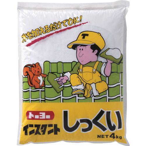 特長:●水を加えるだけで作業ができます。 用途:●屋根瓦の固定や壁補修に。 仕様:●色：白●容量(kg)：4●硬化時間：24時間●可使時間(分)：20 仕様2:●屋根瓦6枚施工 材質／仕上:●消石灰●化学繊維●接着剤特長:●水を加えるだけで...