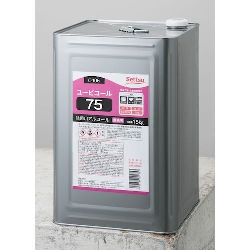 特長:●食品添加物アルコールです。 用途:●食品・厨房用機器の除菌。 仕様:●容量：15KG 仕様2:●危険物●食品添加物アルコール●標準使用濃度：原液特長:●食品添加物アルコールです。 用途:●食品・厨房用機器の除菌。 仕様:●容量：15...
