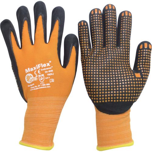 特長:●特許取得のマイクロ発泡ニトリルコーティングは熱と蒸れを360°全方向から放出し、手の温度を最適に保ちます。●滑り止めドット加工により、手袋のコーティング面のクッション性が向上しています。●優れた成形、フィット感と感触 - 自然な人の...