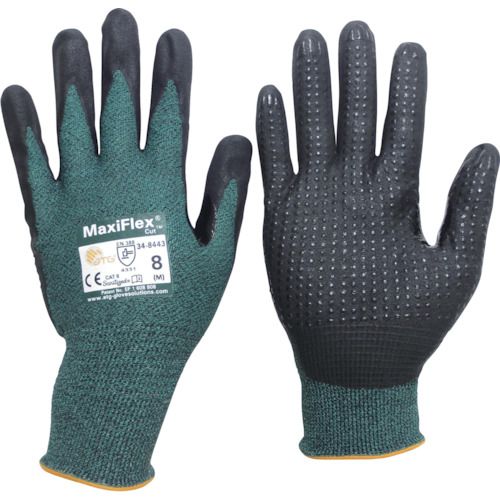 特長:●特許取得のマイクロ発泡ニトリルコーティングは熱と蒸れを360°全方向から放出し、手の温度を最適に保ちます。●滑り止めドット加工により、手袋のコーティング面のクッション性が向上しています。●独自の特殊高機能繊維により耐切創と快適性を両...