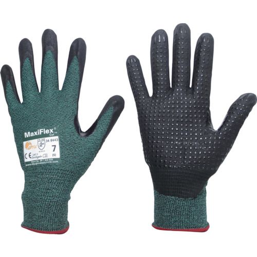 特長:●特許取得のマイクロ発泡ニトリルコーティングは熱と蒸れを360°全方向から放出し、手の温度を最適に保ちます。●滑り止めドット加工により、手袋のコーティング面のクッション性が向上しています。●独自の特殊高機能繊維により耐切創と快適性を両...