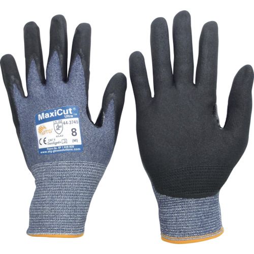 特長:●特許取得のマイクロ発泡ニトリルコーティングは熱と蒸れを360°全方向から放出し、手の温度を最適に保ちます。●マキシカット［［R上］］・ウルトラ［［TM上］］は、従来のマキシカット［［R上］］の耐切創性に薄さ・快適性・耐久性をさらに高...