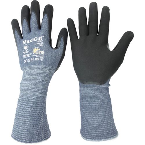 特長:●特許取得のマイクロ発泡ニトリルコーティングは熱と蒸れを360°全方向から放出し、手の温度を最適に保ちます。●マキシカット［［R上］］・ウルトラ［［TM上］］は、従来のマキシカット［［R上］］の耐切創性に薄さ・快適性・耐久性をさらに高...