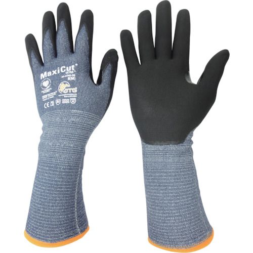 特長:●特許取得のマイクロ発泡ニトリルコーティングは熱と蒸れを360°全方向から放出し、手の温度を最適に保ちます。●マキシカット［［R上］］・ウルトラ［［TM上］］は、従来のマキシカット［［R上］］の耐切創性に薄さ・快適性・耐久性をさらに高...
