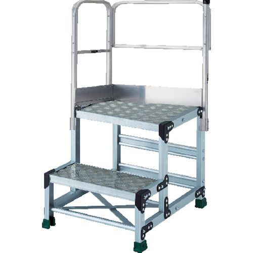 特長:●作業用踏台と天場二方付きのセットになります。●本体のみアルマイト仕上げです。（TSFC、TSFGRは支柱のみ）●手すり高さは900mmと1286mm兼用タイプでどちらの高さも取付可能です。 用途:●工場、倉庫内での作業に。 仕様:●...