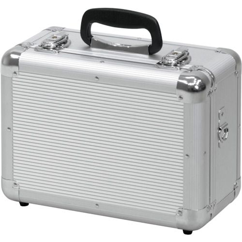 特長:●アルミの高級感と軽量堅固さを兼ねそなえたツールケースです。●コーナー部材は衝撃に強いラウンド加工仕様です。●用途に合わせて移動できる仕切板付です。●バックル部は鍵をかけることができ、大切な収納物をがっちりガードできます。●持ち運びに...