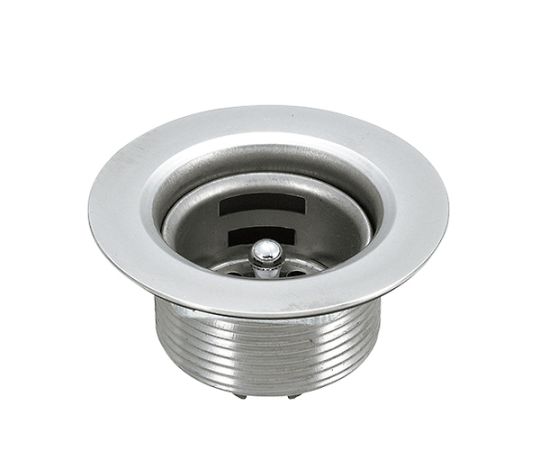 材質：本体、カゴ／SUS304 パッキン／合成ゴム 締付ナット／亜鉛ダイカスト 呼：40A 上部外径：φ73mm ねじ径：G1-1/2×11-1/2T材質：本体、カゴ／SUS304 パッキン／合成ゴム 締付ナット／亜鉛ダイカスト 呼：40A...