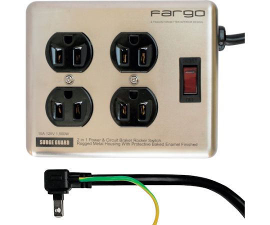 鉄製で丈夫なスチールタップです。 コンセント数：4個口 ケーブル長（m）：1.8 色：シルバー 幅（mm）：140 奥行（mm）：113 高さ（mm）：43 定格電圧（V）：15A・100〜125V（1500Wまで） 定格容量：15A・10...