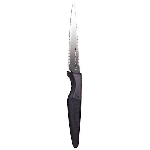 特長:●特殊加工刃でスムーズな切れ味です。●のこ刃で厚紙がざくざく切れます。 用途:●封筒・コピー用紙に。●厚紙・段ボールに。 仕様:●全長(mm)：180●刃長(mm)：75 材質／仕上:●ハンドル：ABS、刃：ステンレススチール特長:●...