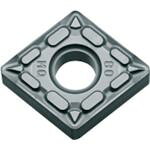 特長:●耐熱性に優れた超硬母材と新コーティング「MEGACOAT TOUGH」を採用しています。●ステンレス鋼の連続仕上げ加工〜軽断続加工の第一推奨材種です。 用途:●被削材:ステンレス鋼、超耐熱合金。 仕様:●チップ形状：ひし形80°●厚...