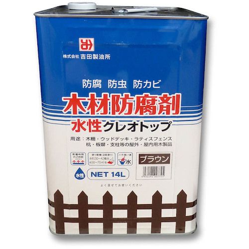 特長:●屋外で使われる木材の耐久性を向上させます。●木目を生かす半透明の仕上げりです。●防腐・防虫（白アリ）・防カビ効果に優れています。 用途:●木柵・ウッドデッキ・ラティスフェンス・杭・板塀・支柱・小屋等の屋外木部 仕様:●色：ブラウン●...