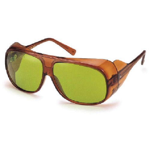 特長:●レンズ径が大きく、上下ひさし、サイド付で高い遮光性を持ち、UVカットです。●JIS T8141規格品です。 用途:●ガス溶接作業。 仕様:●遮光度：#1.7 材質／仕上:●フレーム:プラスチック●レンズ：ポリカーボネート 注意:●レ...