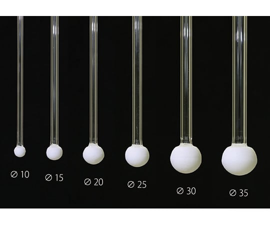 球状フィルターのため、気体の噴射面積が広い。 フィルターの細孔が均一なため、気体が均一に拡散します。 ホウケイ酸ガラス製のため、酸などの薬品に侵されることがありません（フッ酸、リン酸、約40℃以上のアルカリ溶液除く）。 フィルター径（D）：...