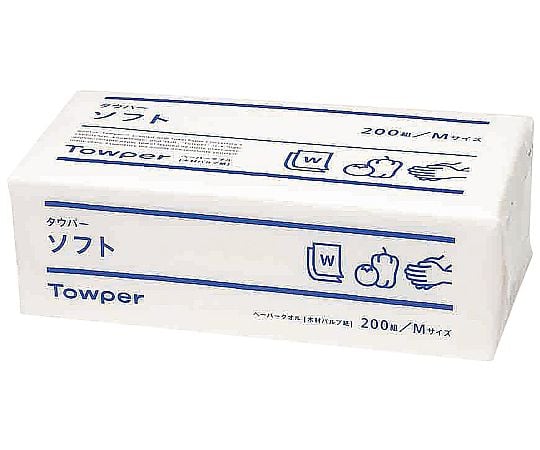 やわらかい質感のソフトタイプ。 「タウパー」シリーズ 広範囲にわたるユーザーの多種多様な使用に対応できるよう、さまざまなタイプの商品を揃えています。使用場所、用途に応じた商品をお選びください。 サイズ（mm）：220×230（平判2ツ折・2...