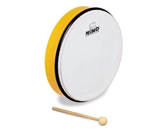 ※ヘッド皮は張り替えできません。 材質：本体/ABS、ヘッド/合皮 サイズ：φ25（φ10"）×5cm 重量：317g 付属品：マレット 色：イエロー※ヘッド皮は張り替えできません。 材質：本体/ABS、ヘッド/合皮 サイズ：φ25（φ10...