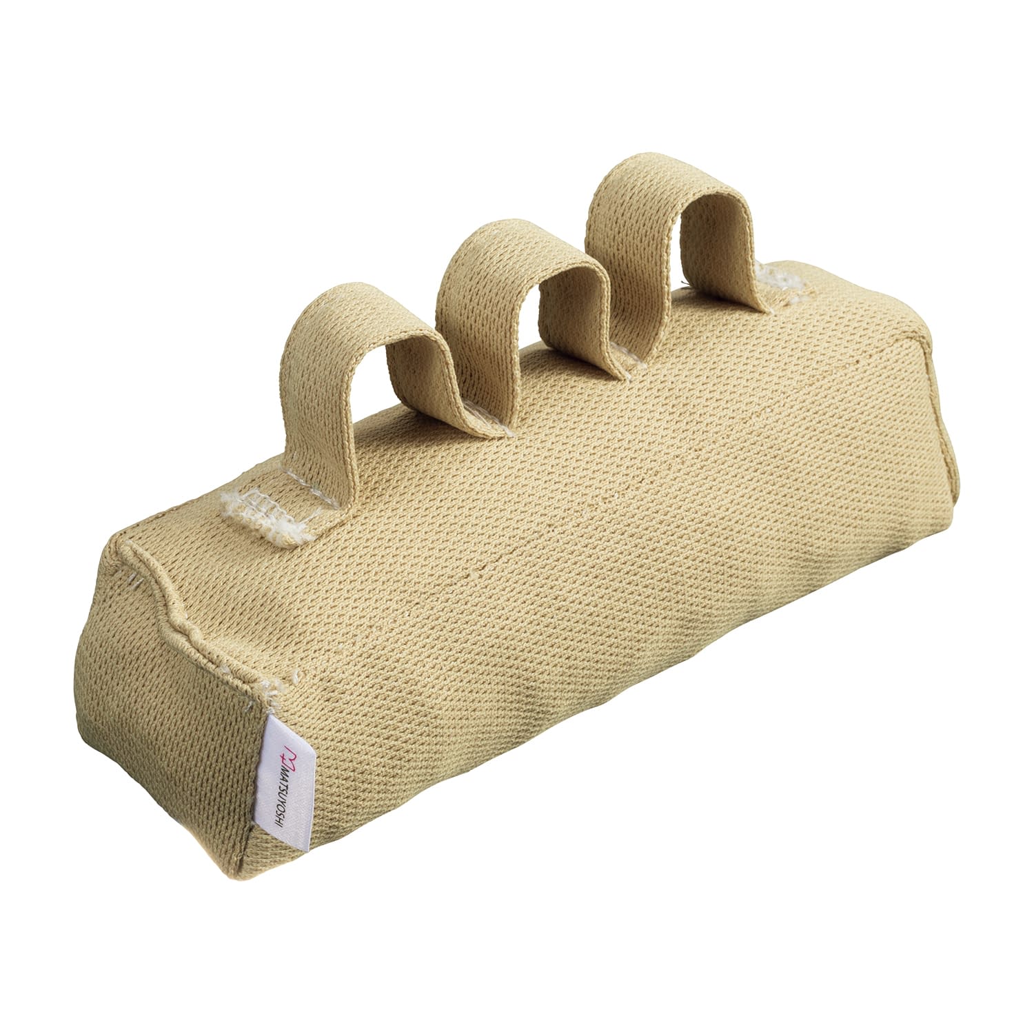 商品説明 ●抗菌生地を採用した握りやすい拘縮予防のクッションです。●通気性の良い素材を使用しているため、長時間握っていても蒸れにくくなっています。 商品スペック ●カラー：アイボリー ●製品サイズ：約W120×D30×H30mm ●本体重量...