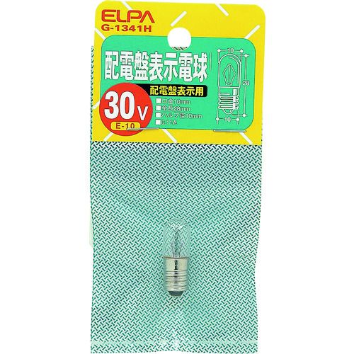 特長:●配電盤表示用●配電盤、関連装置などの信号用や表示灯として使用する電球です。 仕様:●消費電力(W)：3.3●口金：E10●定格寿命(時間)：2000●色：クリア●管長(mm)：28 仕様2:●定格電圧30V●バルブ径(mm)：10●...
