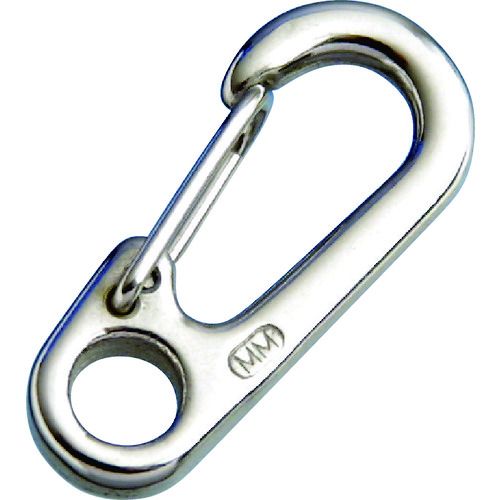 特長:●フック部とチェーン・ロープを入れる部分が分かれています。●SUS316で、耐食性に優れます。 用途:●産業機械関連、工具などの脱落防止用の補助金具として。 仕様:●L(mm)：45●S(mm)：10●W(mm)：22●R(mm)：8...