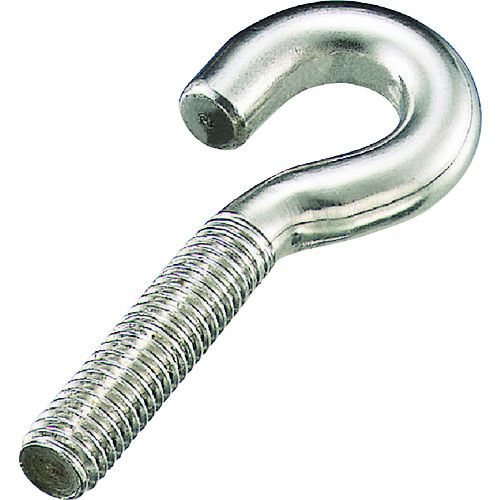 特長:●ねじ付座金W-6M20Tと組み合わせて使用する事が出来ます。 用途:●壁面・床面・柱等に設置し、チェーン・ワイヤ・ロープの端末金具として。 仕様:●使用荷重(kN)：0.20●ねじ径：M-6●D(mm)：6●L(mm)：47.5●B...