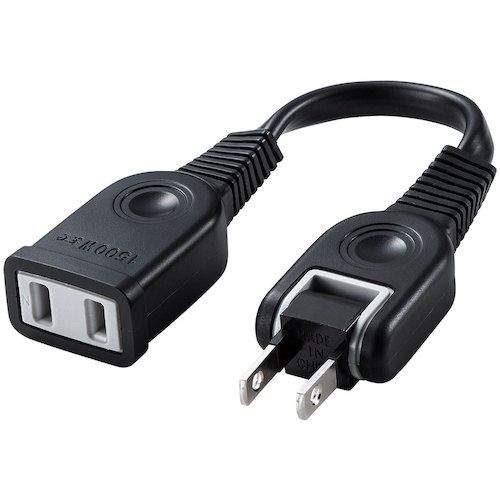 特長:●ACアダプタの電源延長に便利です。●0.1、0.3、0.5、1、2、3、5、7、10m 9タイプを用意しています。●用途に合わせて延長できます。●トラッキング火災を予防できる絶縁キャップ付スイングプラグを採用しています。●タップや機...